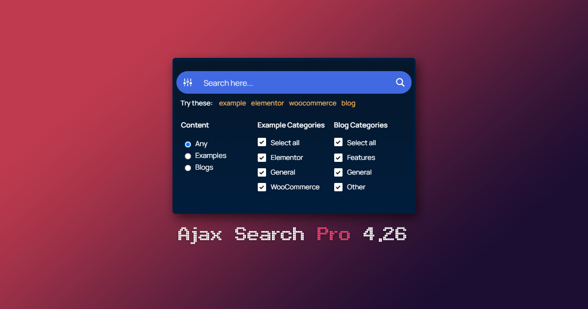 Ajax Search Pro 4.26.3 update - Ajax Search Pro for WordPress